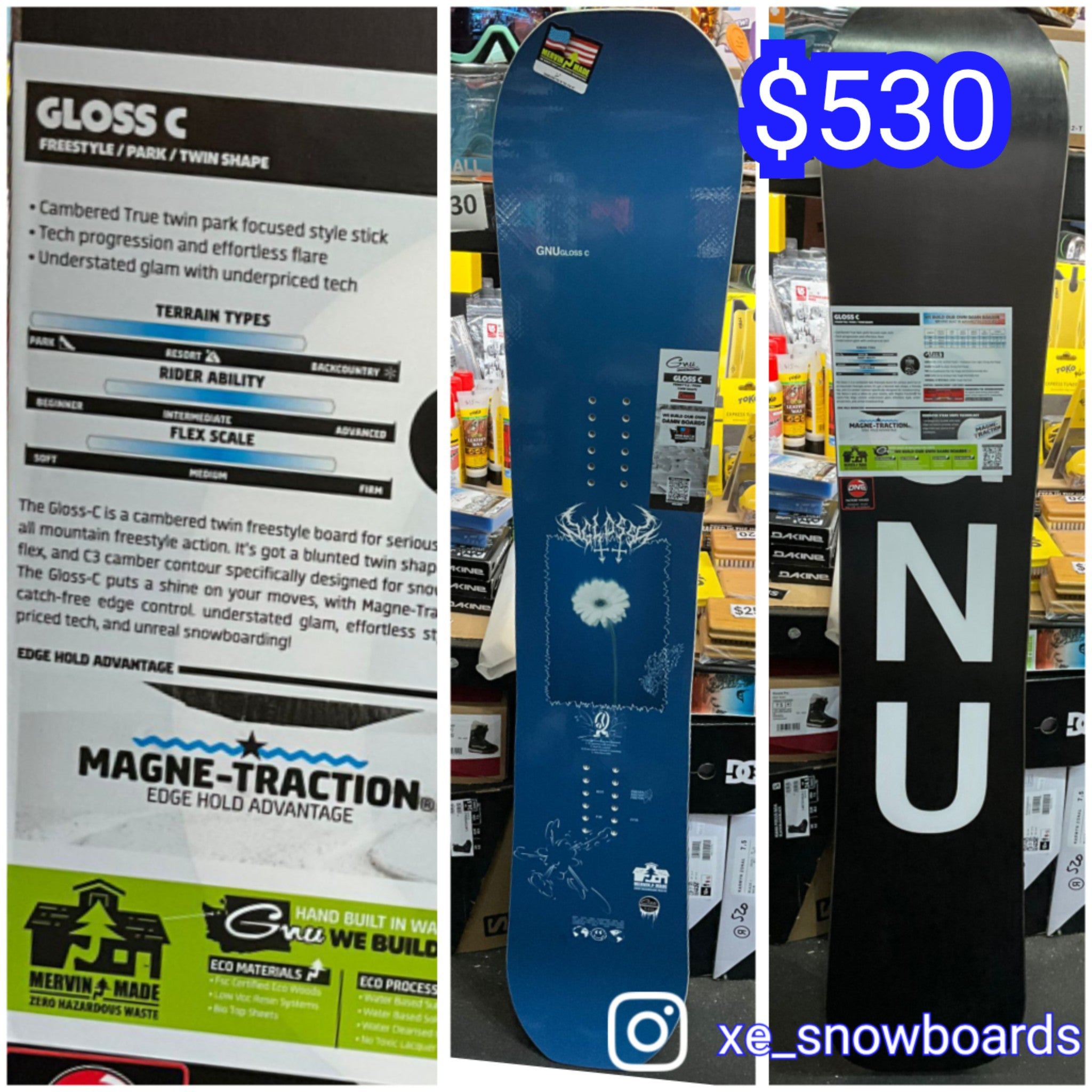 Ladies GNU Gloss C 140cm 2025 model – xe_snowboards