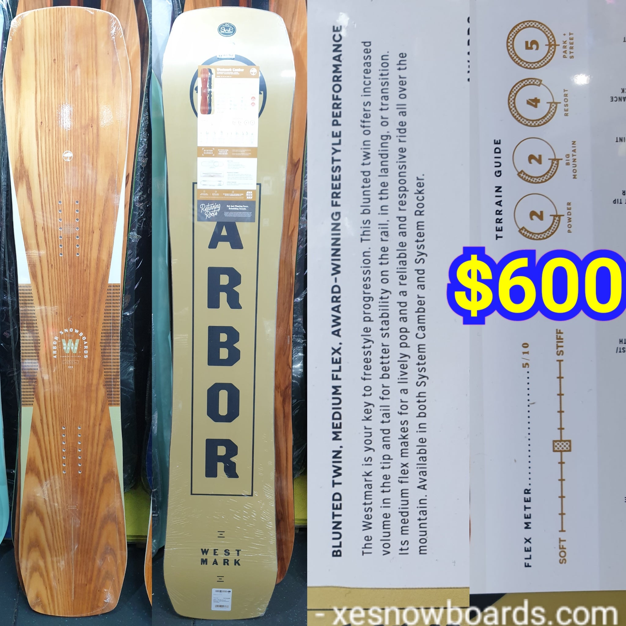 Arbor Westmark Camber 159cm 2022 model – xe_snowboards